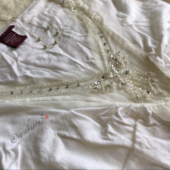 Nevada | Tops | Boho Mesh Lace Beadwork Embellished Bellsleeve Top ...